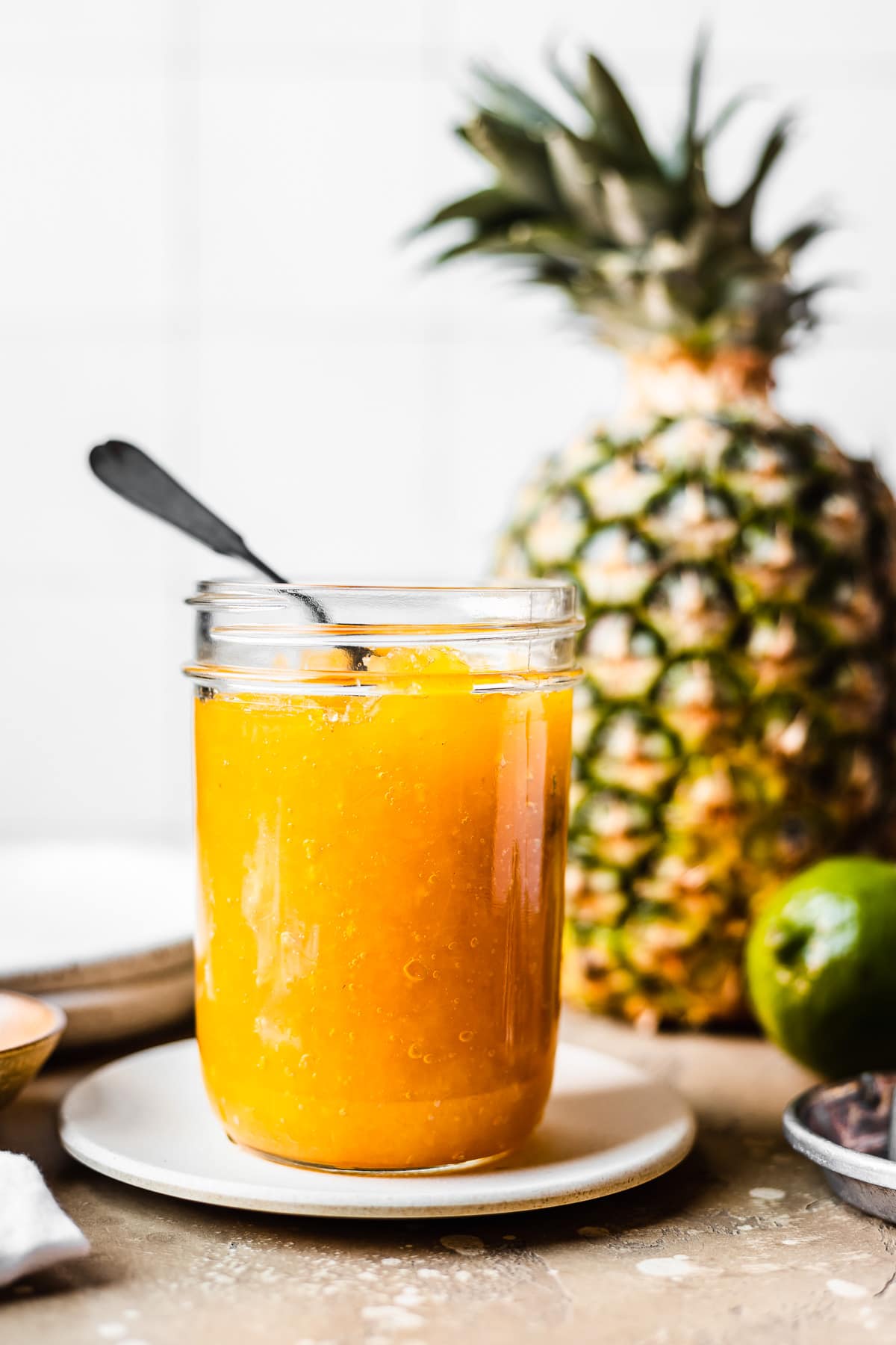 Fresh Pineapple Jam - The Floured Table | Freezer Jam, No Pectin