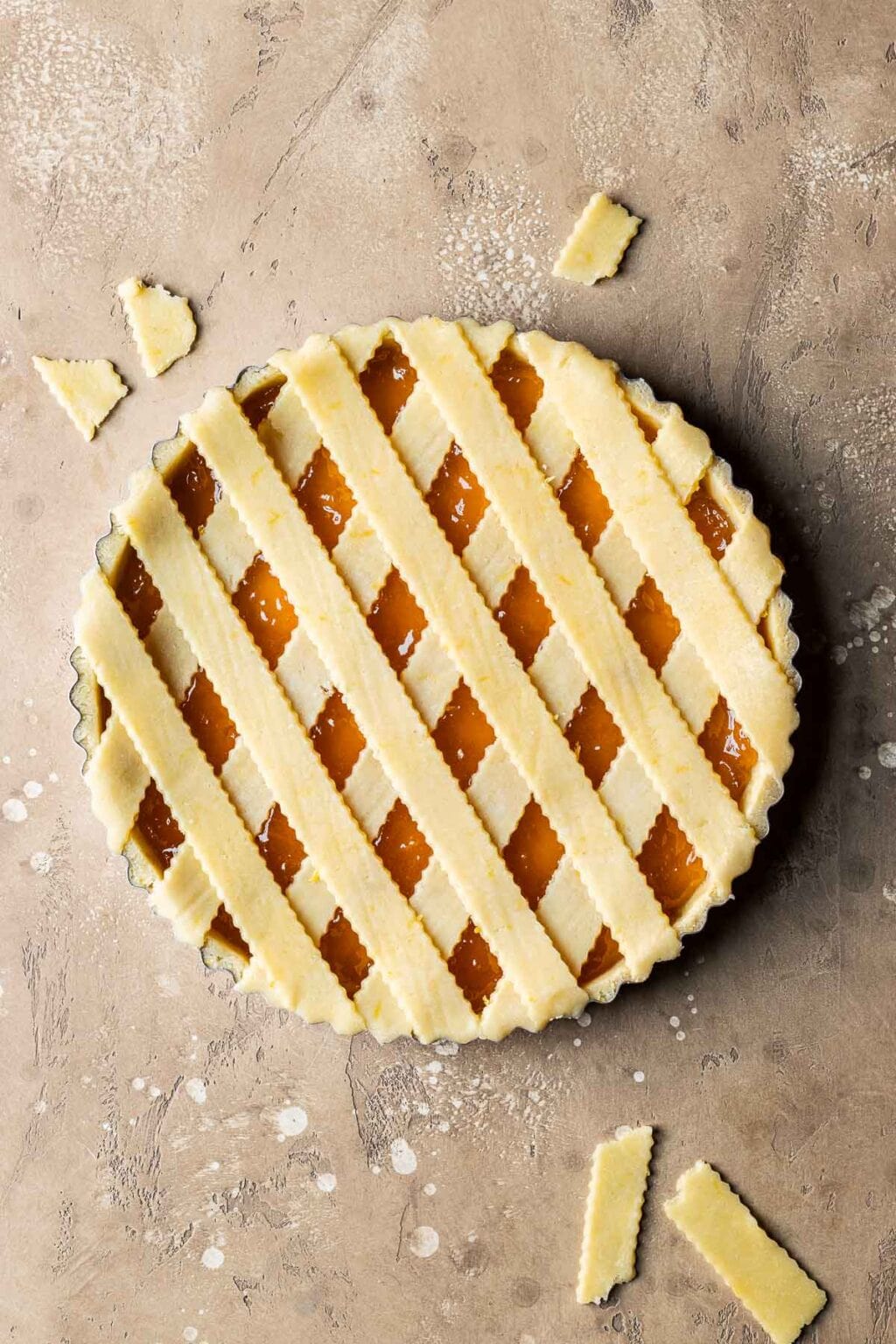 Crostata di Marmellata (Italian Jam Tart) - The Floured Table