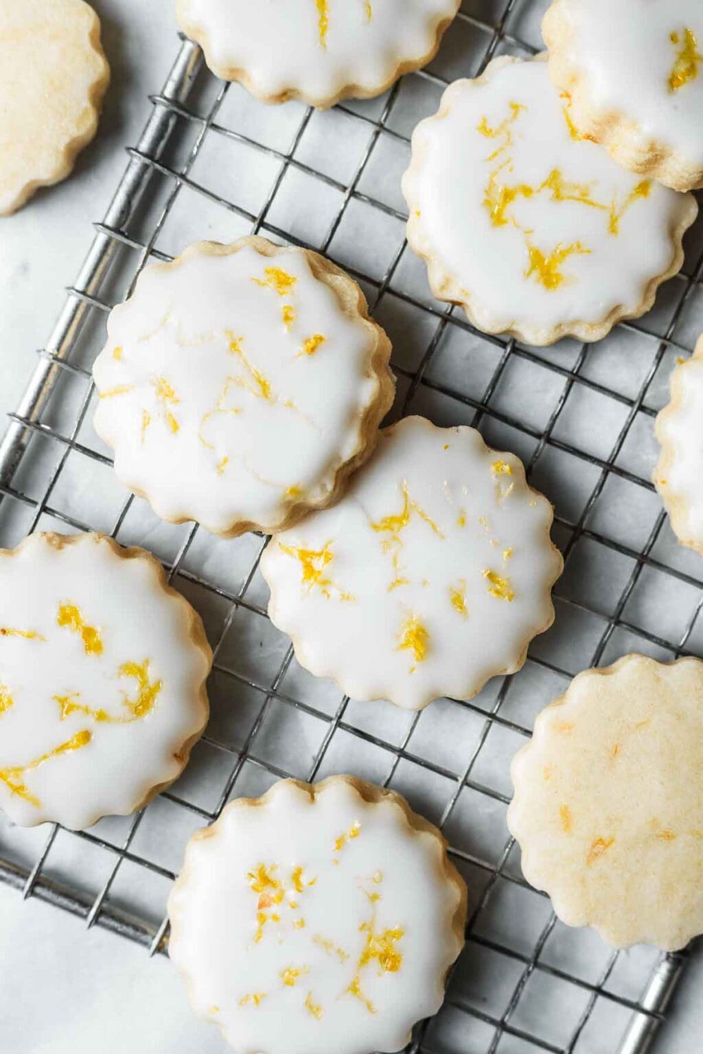 Lemon Shortbread Cookies - The Floured Table