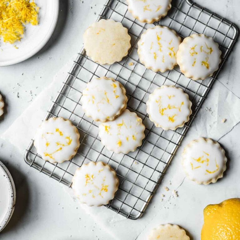 Lemon Shortbread Cookies - The Floured Table