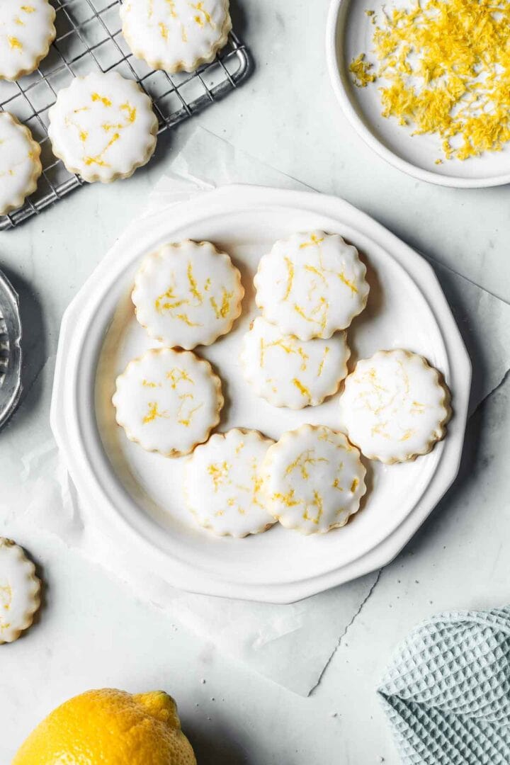 Lemon Shortbread Cookies - The Floured Table